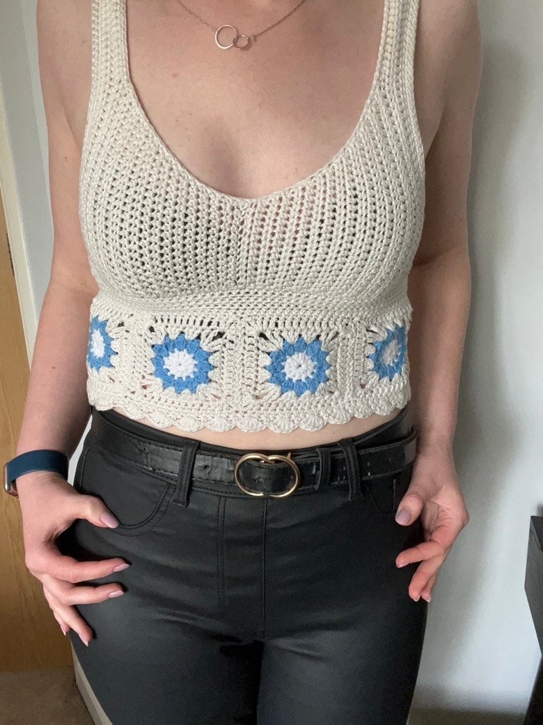 Daisy Loop Crochet Top Crochet Pattern Downloadable PDF - Etsy Australia
