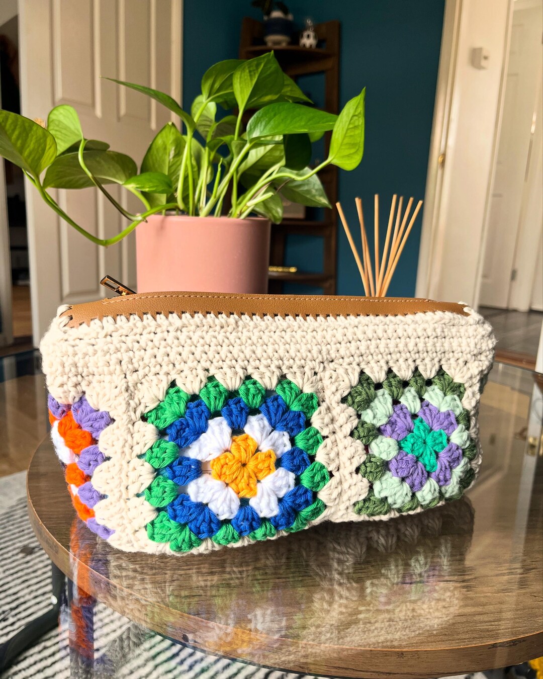 Granny Square Zipper Pouch Crochet Pattern - Downloadable PDF - Etsy