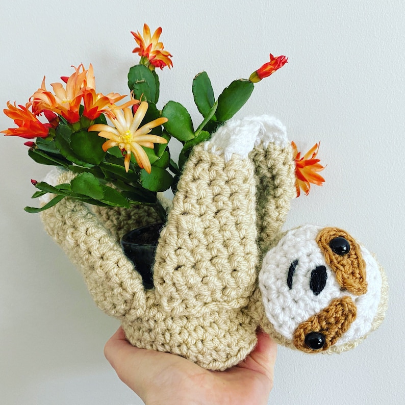 Sloth Plant Hanger Crochet Pattern PDF Download - Etsy