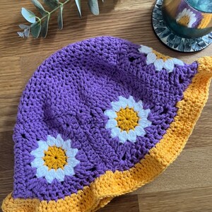 Daisy Bucket Hat Crochet Pattern - Downloadable PDF - Etsy