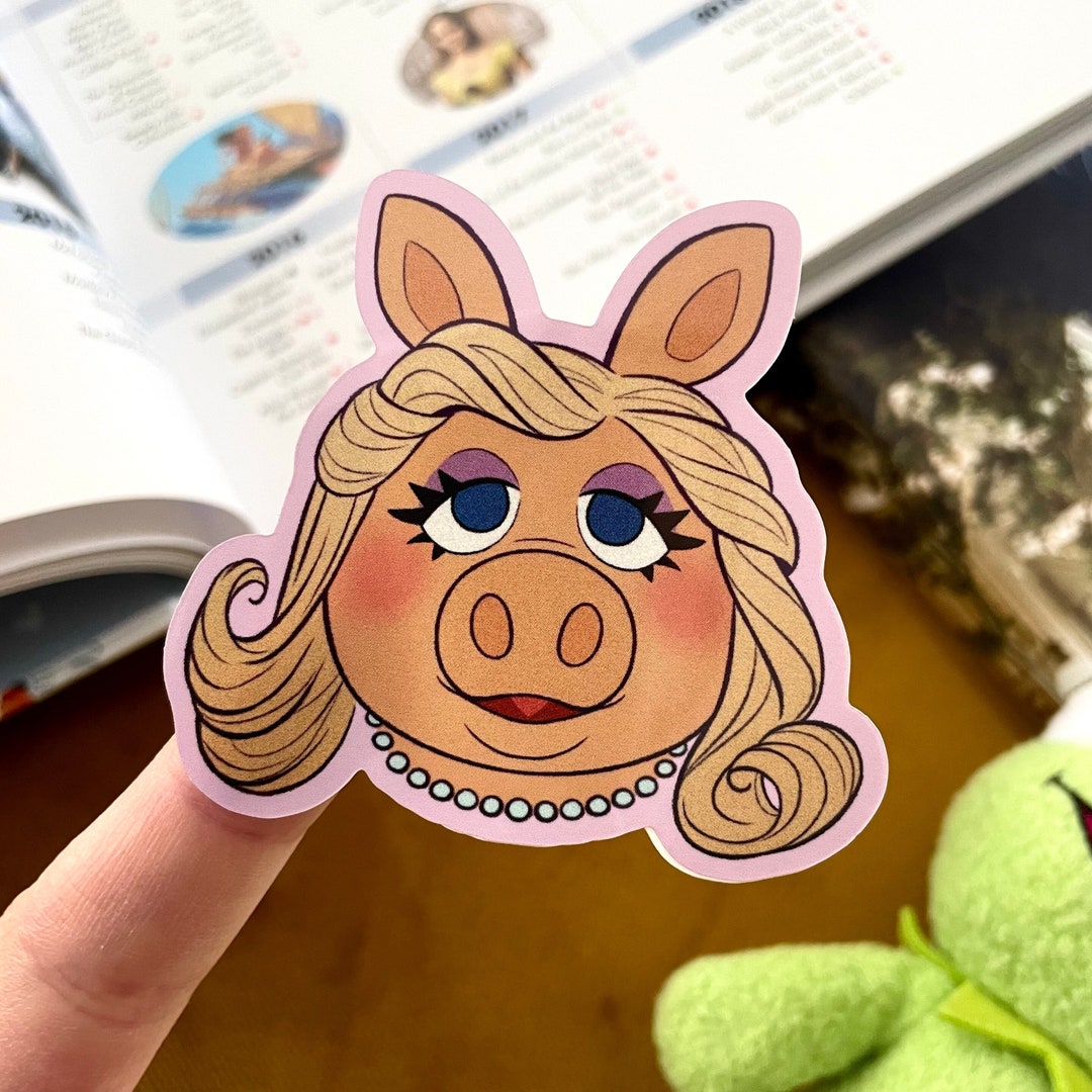 Pig Sticker / Miss Piggy Sticker / Muppets Sticker / Fantasy Animals ...