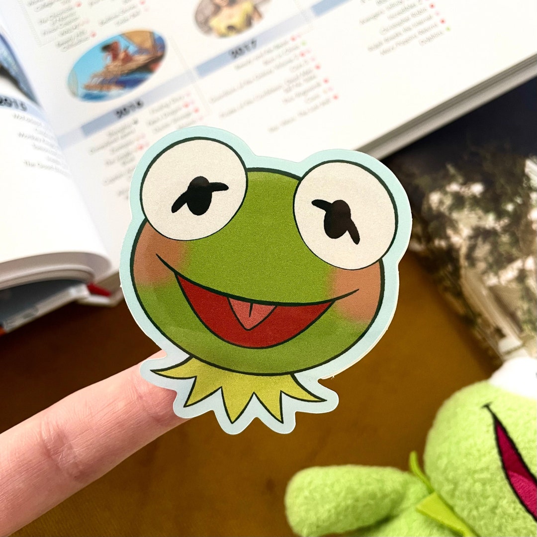 Frog Sticker / Kermit the Frog Sticker / Muppets Sticker / Fantasy ...