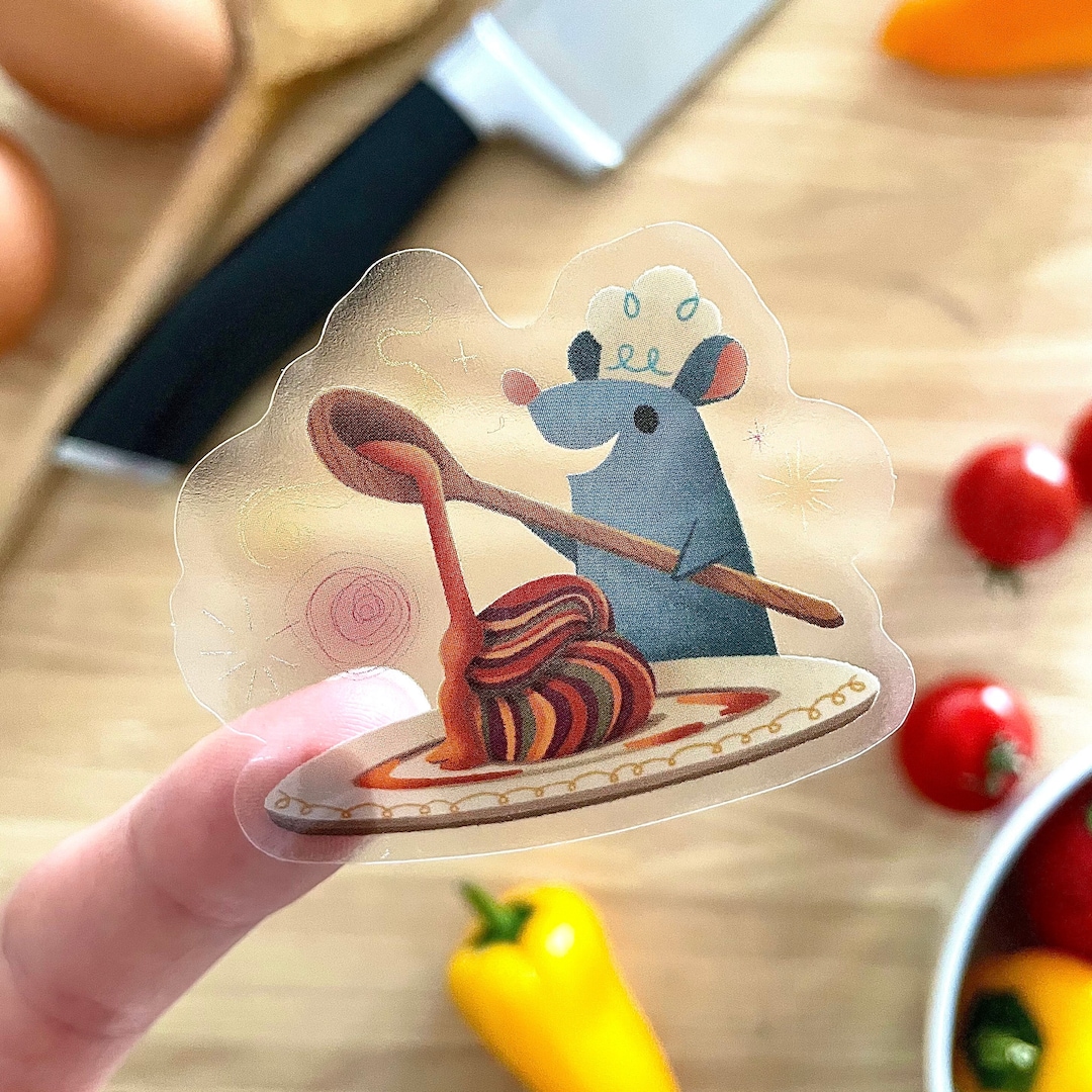 Ratatouille Sticker / Pixar Sticker / Remy Little Chef Clear - Etsy