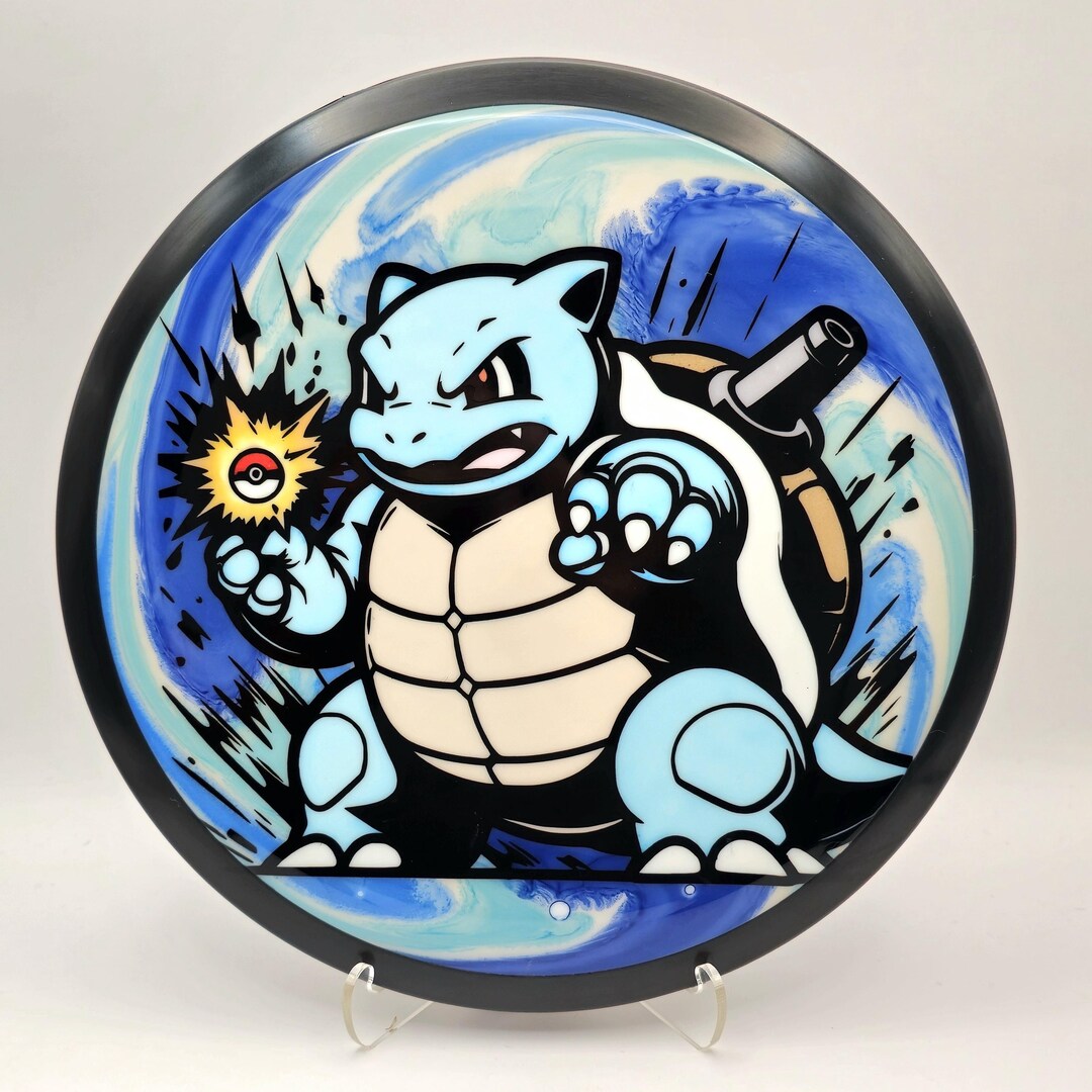 Mvp/axiom Neutron Tesla Disc Golf Driver 173g Blastoise Pokemon Custom ...