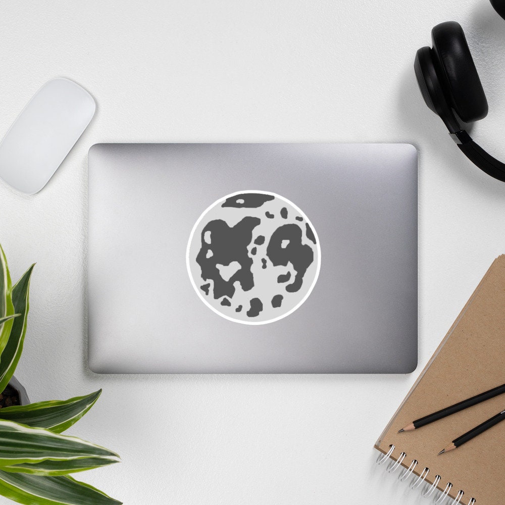 Moon Sticker, Summer Sticker, Full Moon, Space Sticker, Crescent Moon ...
