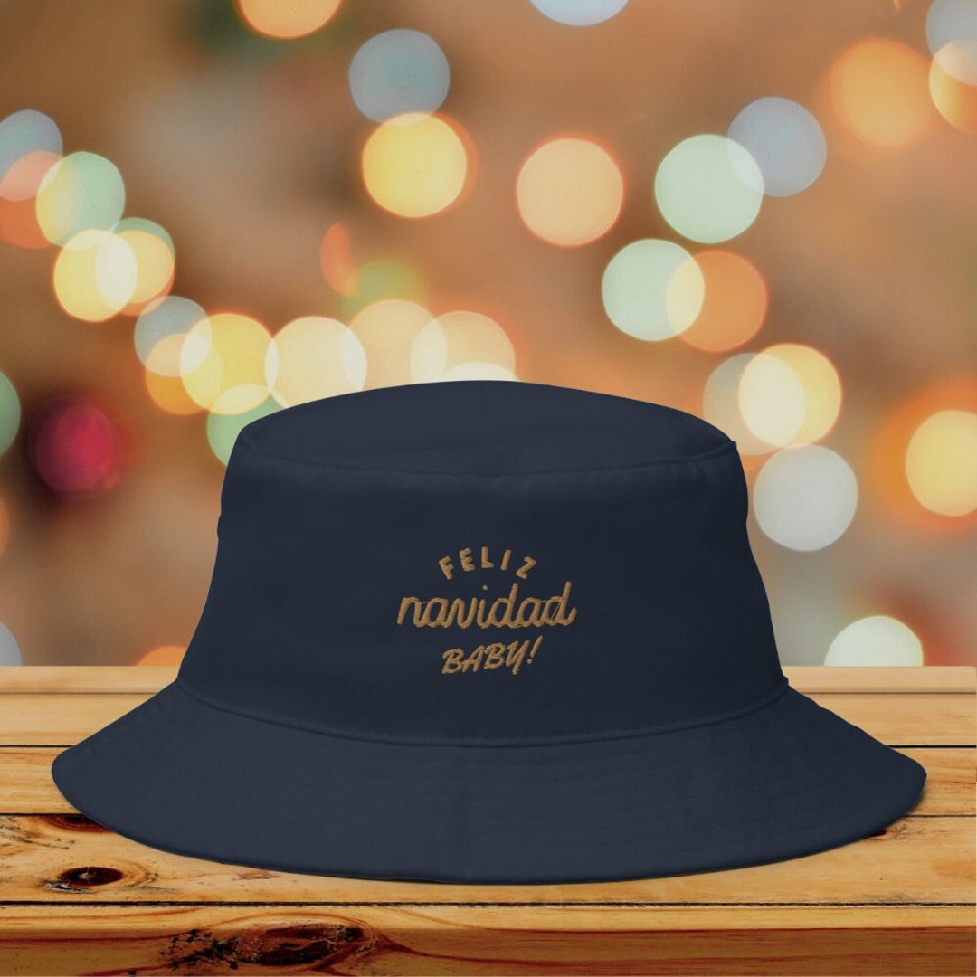 Faliz Navidad Embroidered Bucket Hat, Merry Christmas Hat, Most ...