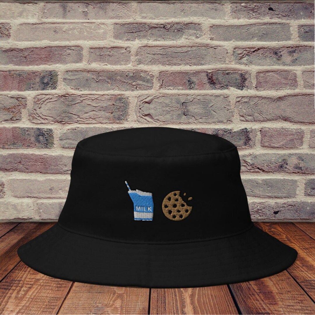 Milk and Cookie Hat, Foodie Hat, Milk Hat, Embroidered Hat, Cute Hat ...