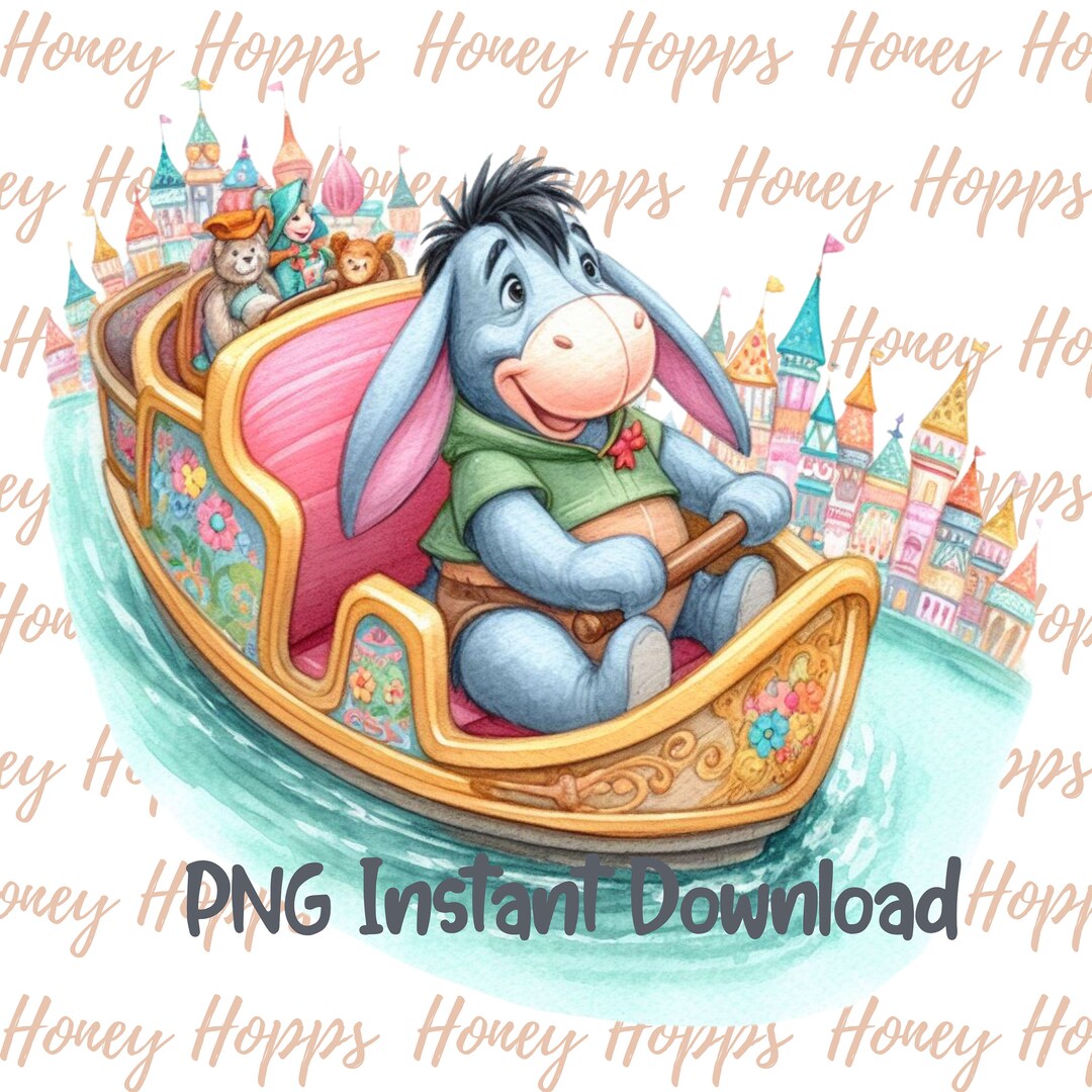 Eeyore Eeore PNG Donkey, Ride , Vacation , Family Clipart PNG Files ...
