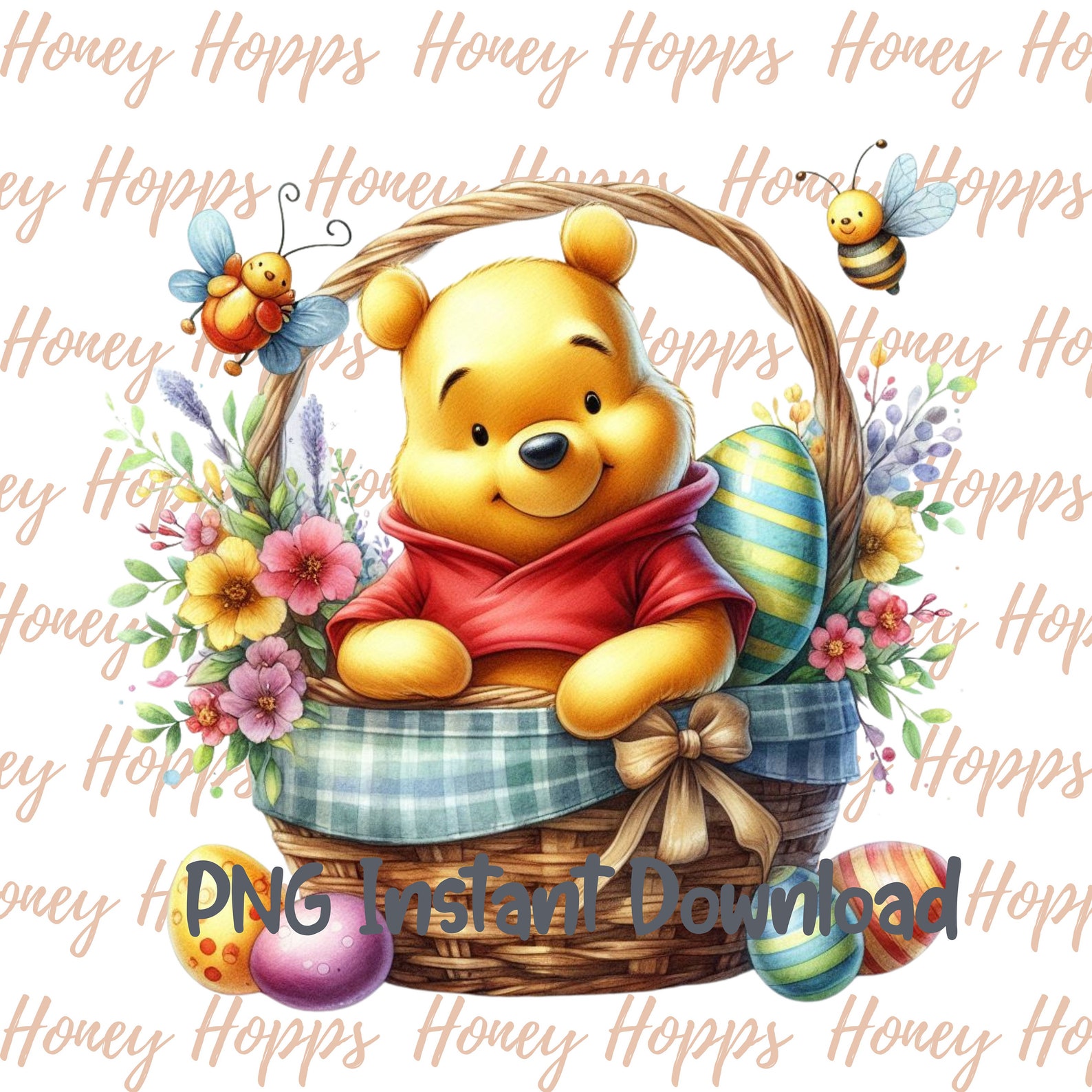 Pooh Easter Basket PNG , Vacation , Family Winnie the Pooh Clipart PNG ...