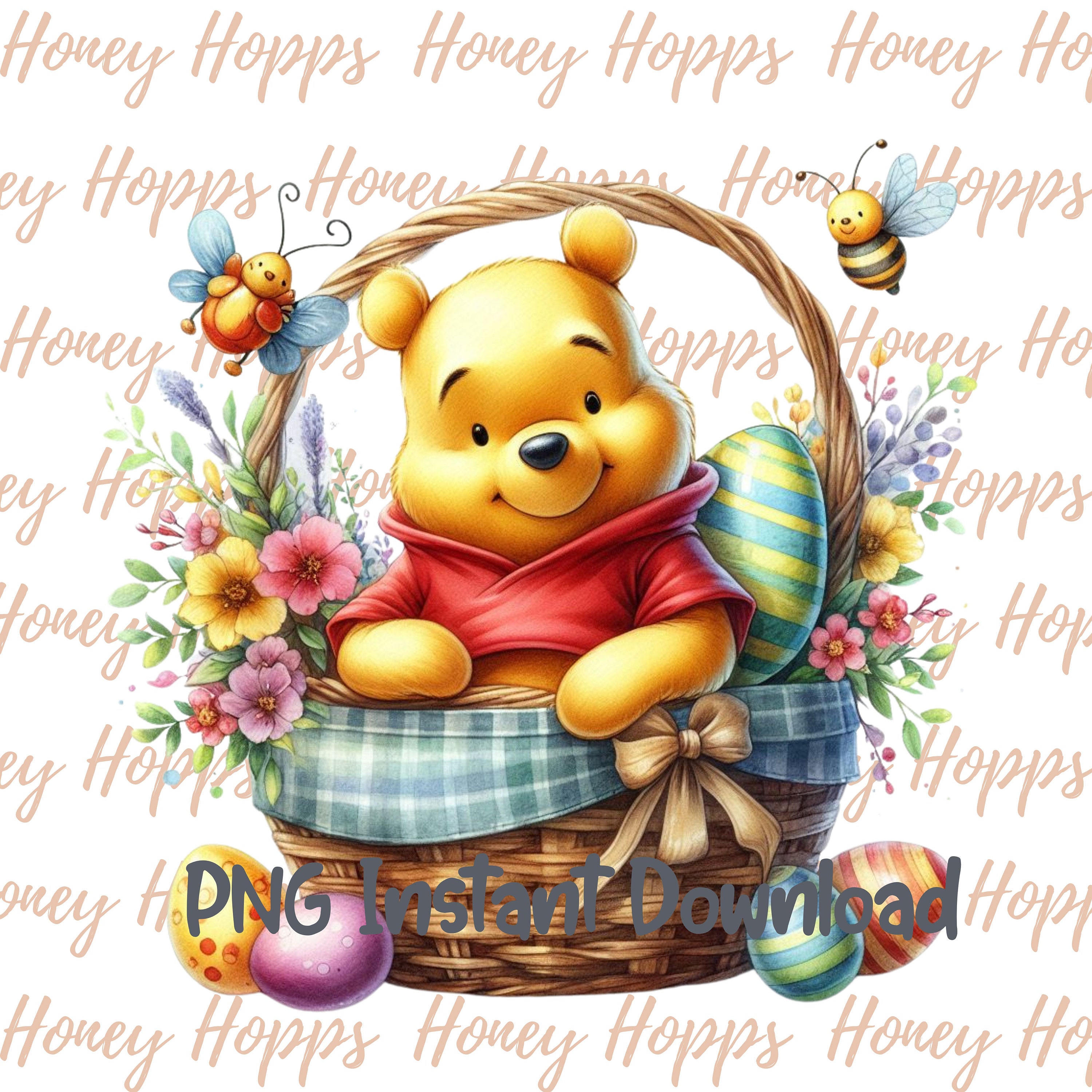 Pooh Easter Basket PNG , Vacation , Family Winnie the Pooh Clipart PNG ...