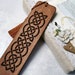 Celtic Bookmark Engraved Wooden Bookmark With Tassel Irish Wedding ...