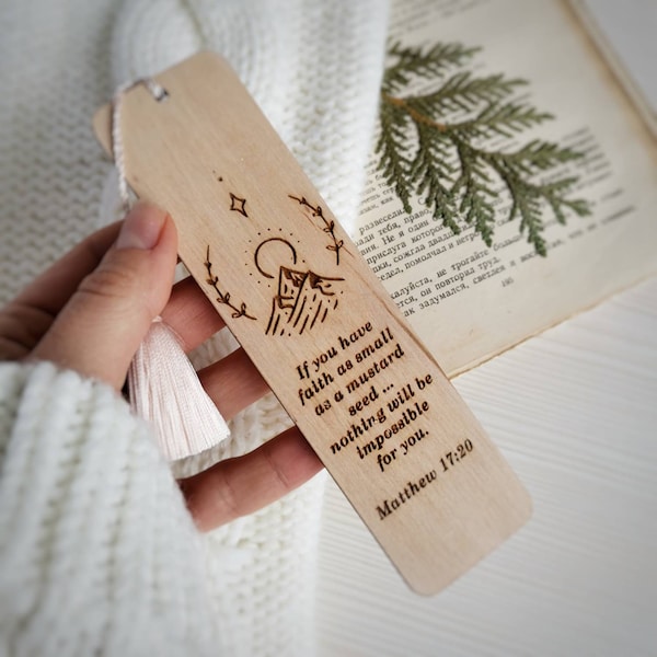 Baptism Bookmark - Etsy