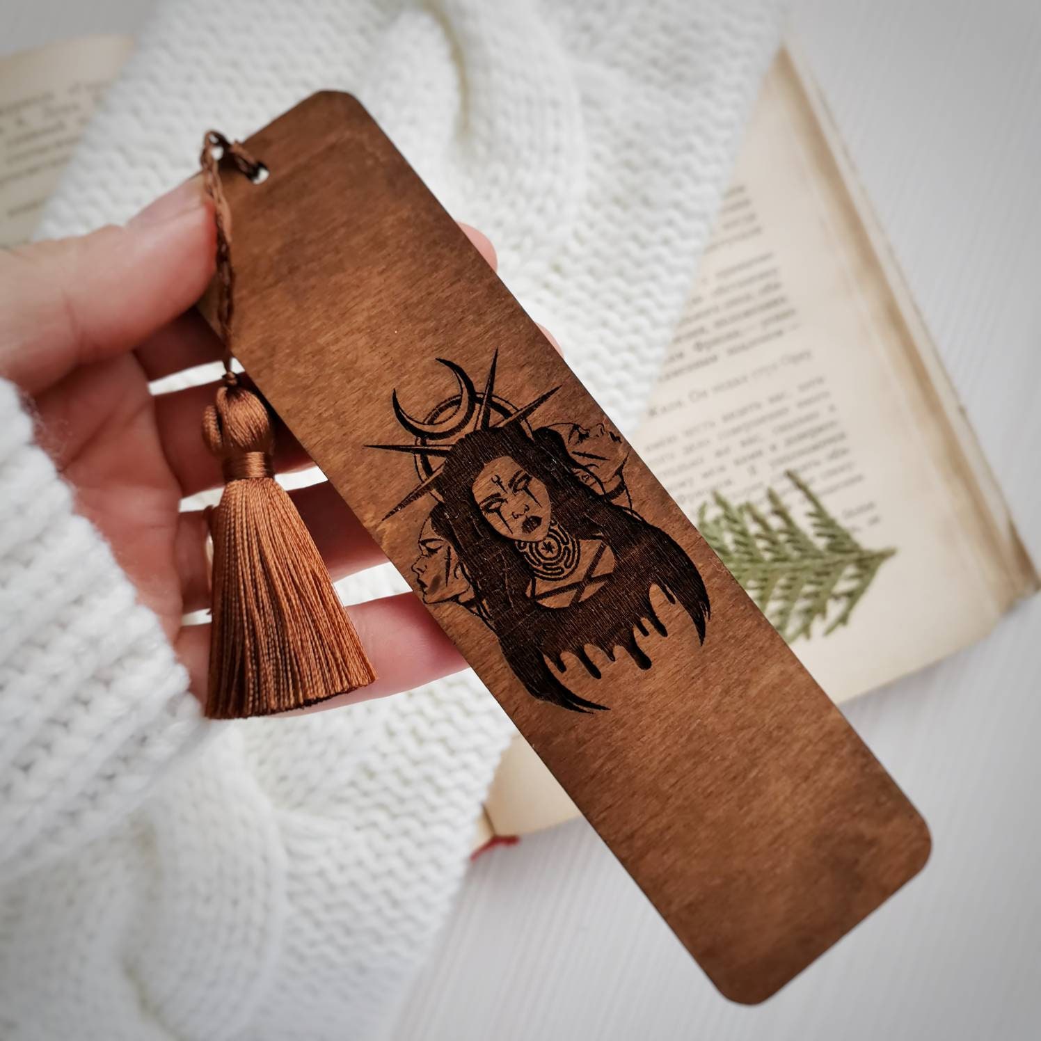 Hecate Goddess Bookmark Hekate Triple Goddess Engraved Wooden Book Mark ...