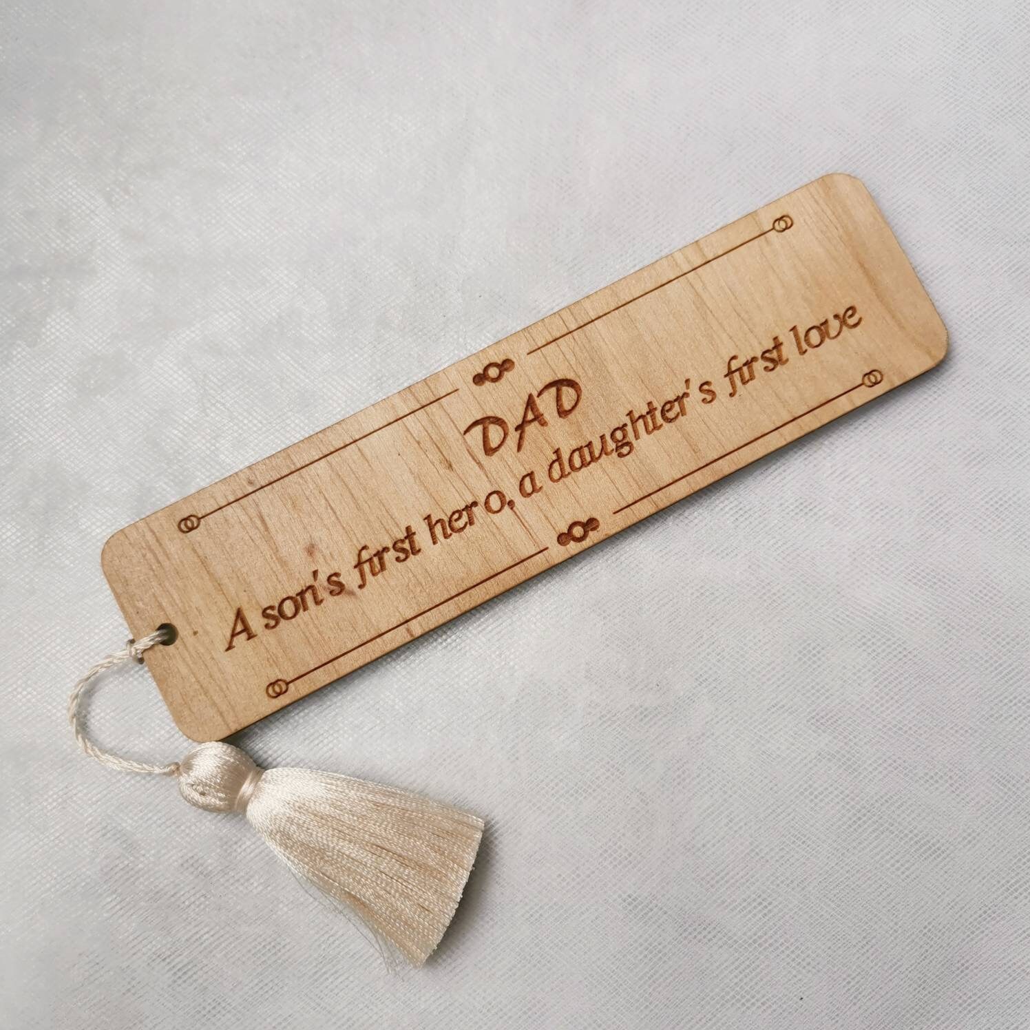 Dad bookmark Fathers day gift wooden bookmark Sentimental | Etsy