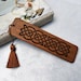 Celtic Bookmark Engraved Wooden Bookmark With Tassel Irish - Etsy