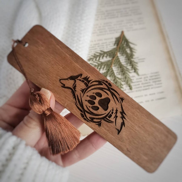Wolf Bookmark - Etsy