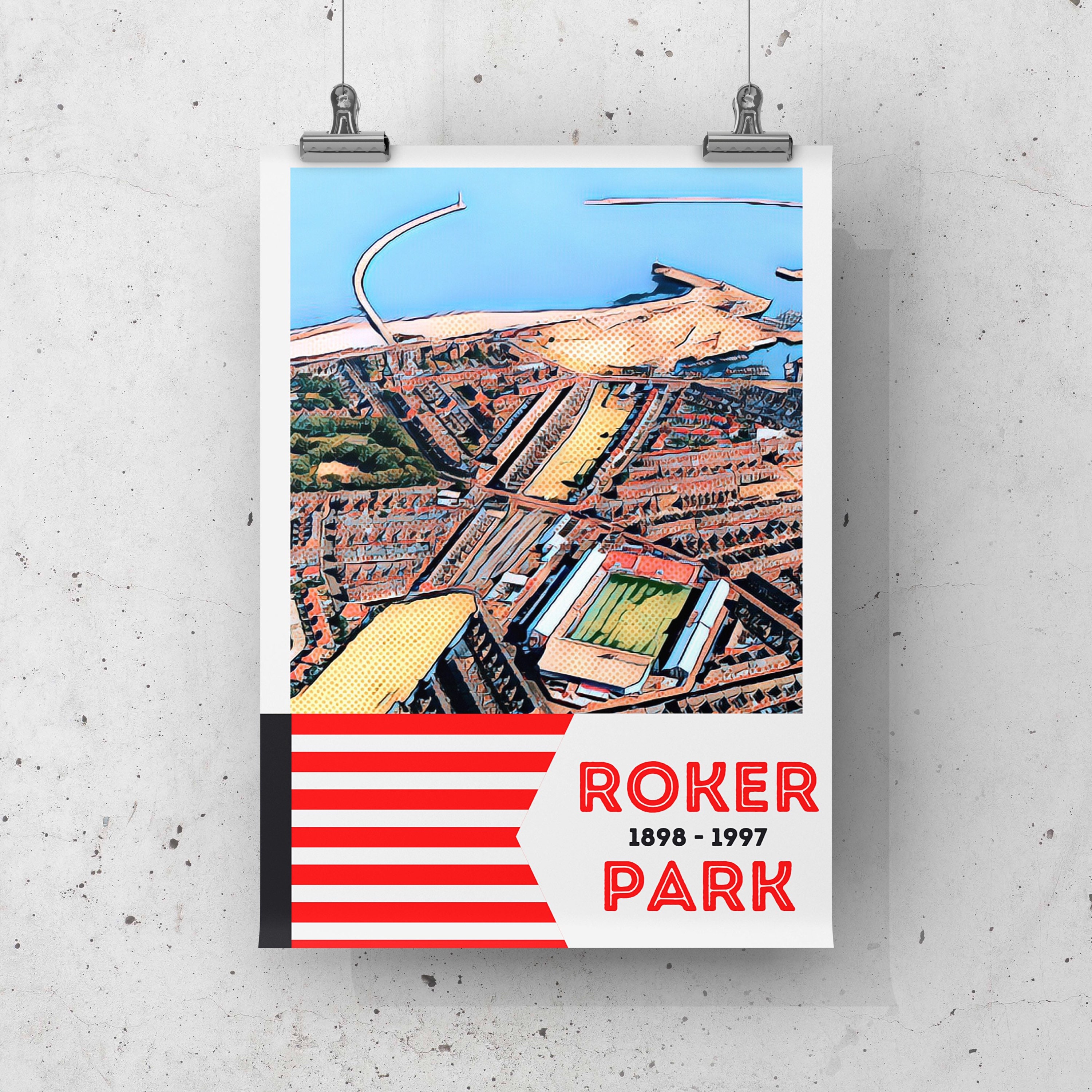 Sunderland Roker Park Poster - Etsy UK