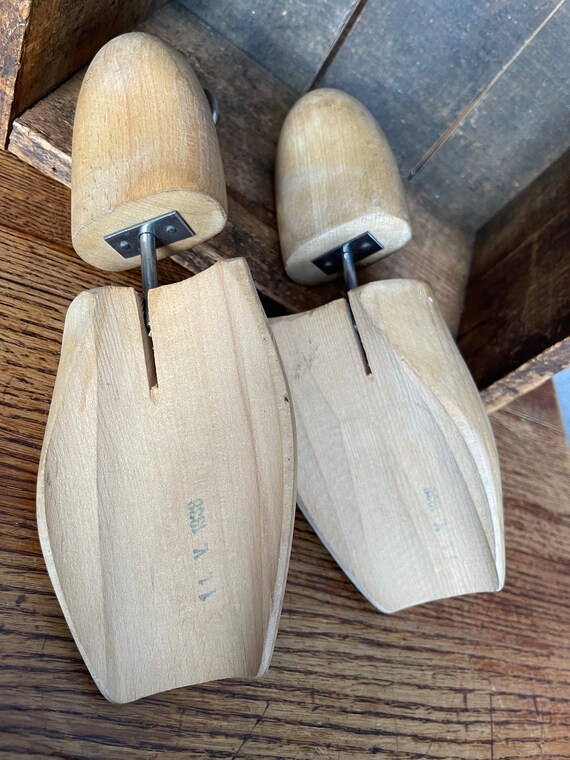 Vintage Wooden Shoe Form // Farmhouse Wood Shoe Tree … - Gem