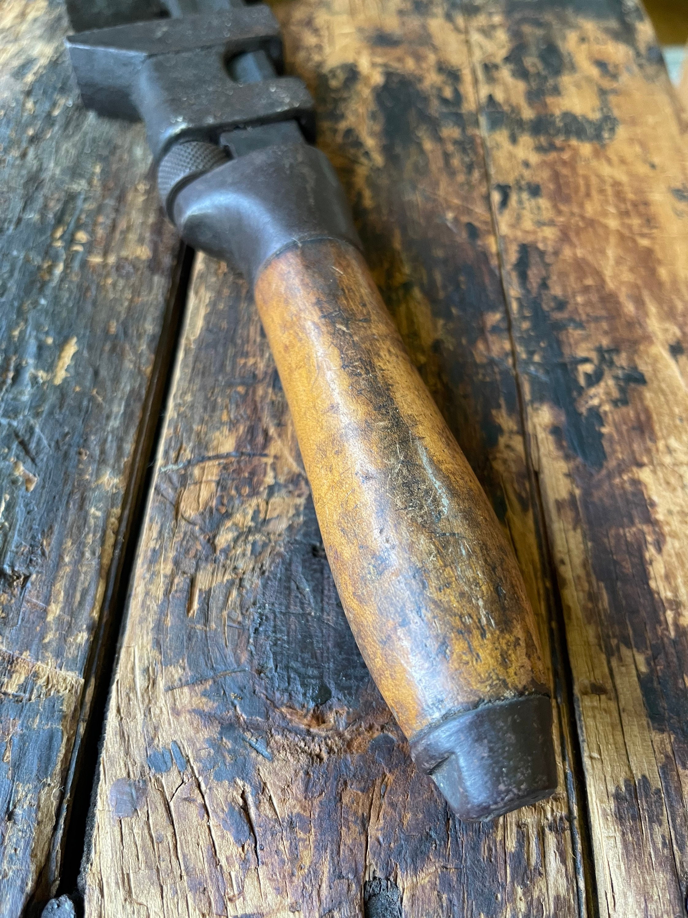Antique Adjustable monkey Wrench 10 Cast - Etsy
