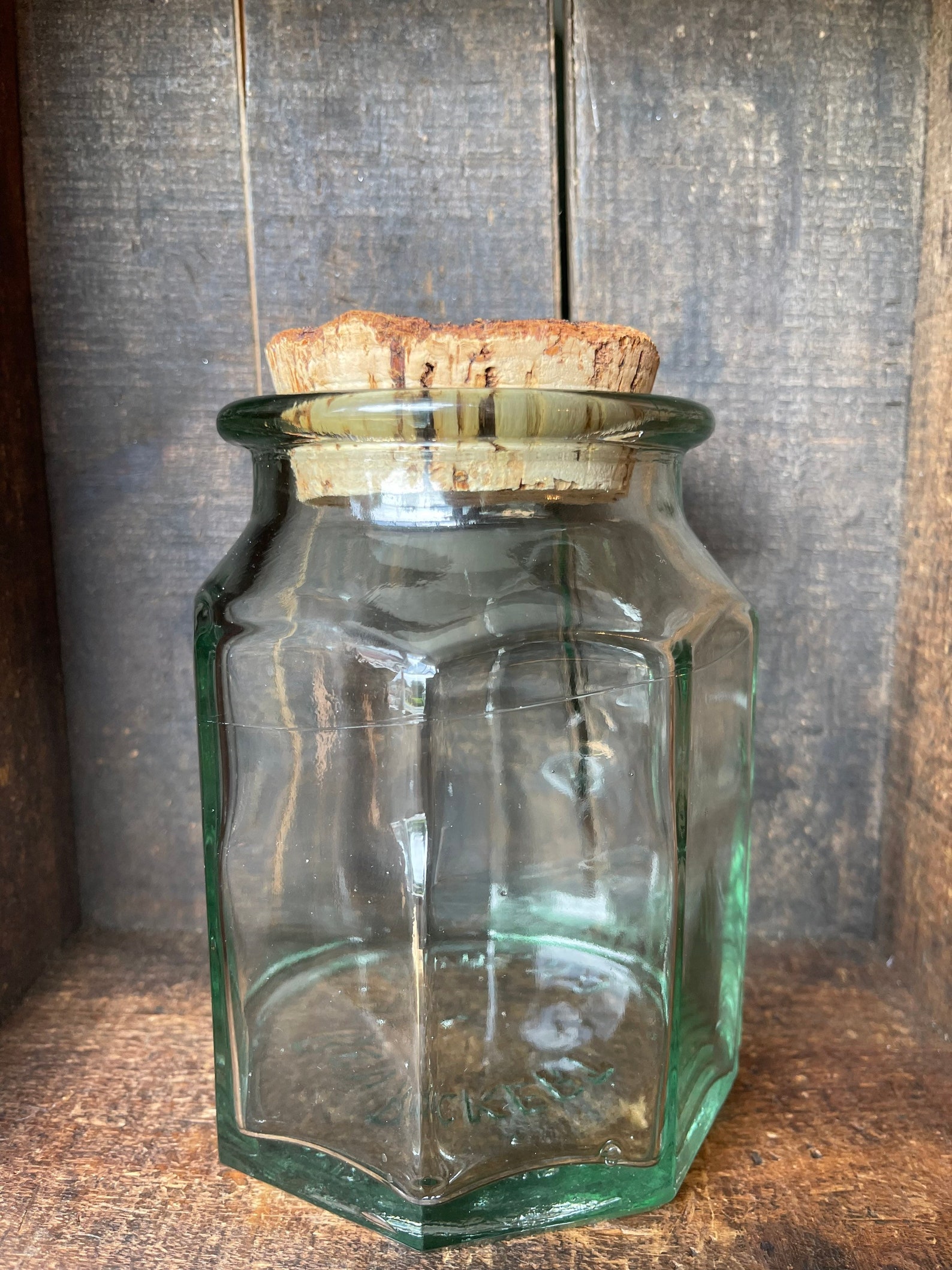 Ben Rickert Wayne N.J Vintage Octagonal Glass Canister With - Etsy