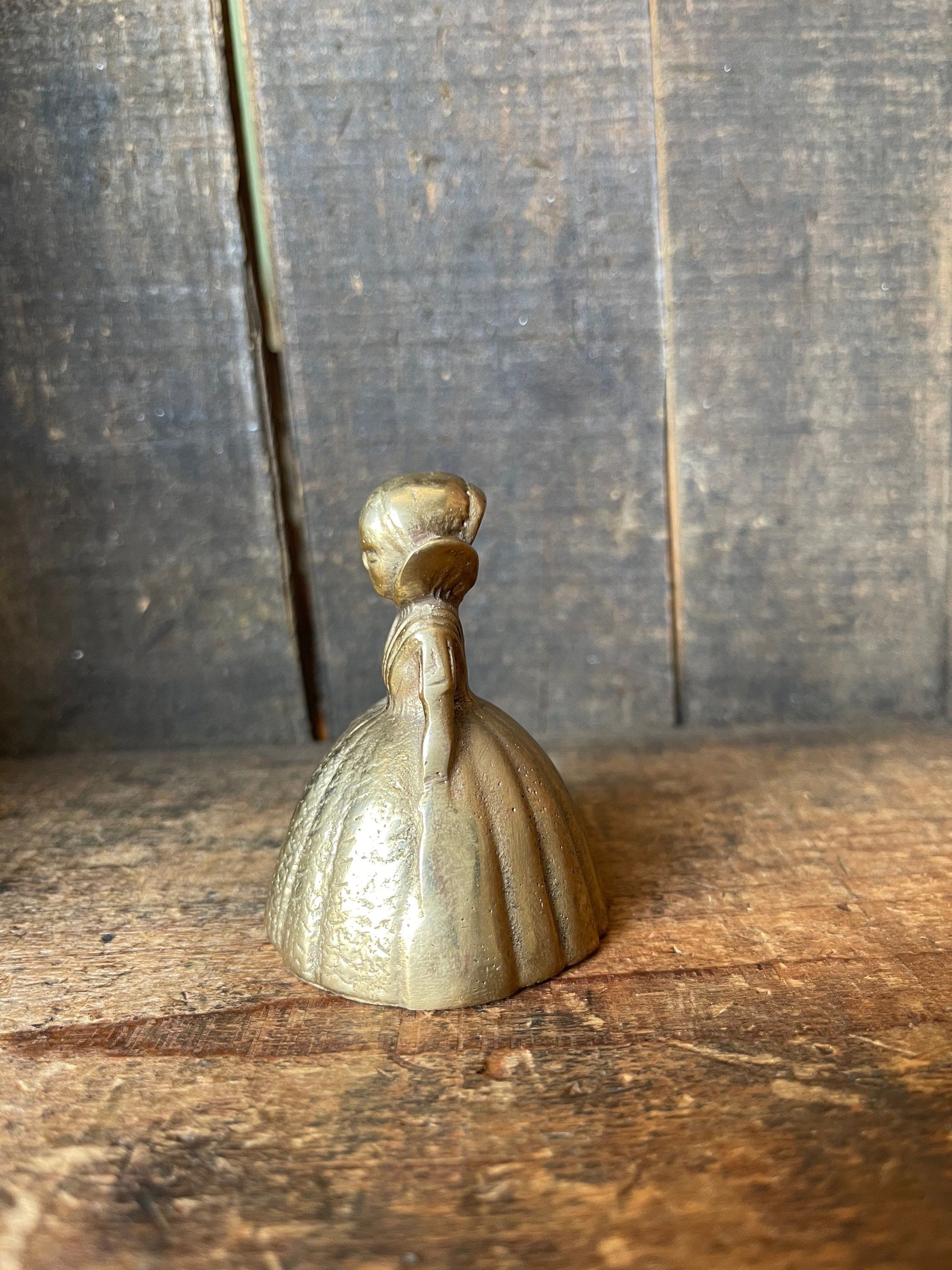 Victorian Colonial Woman Brass Bell // Vintage Lady // Crown | Etsy