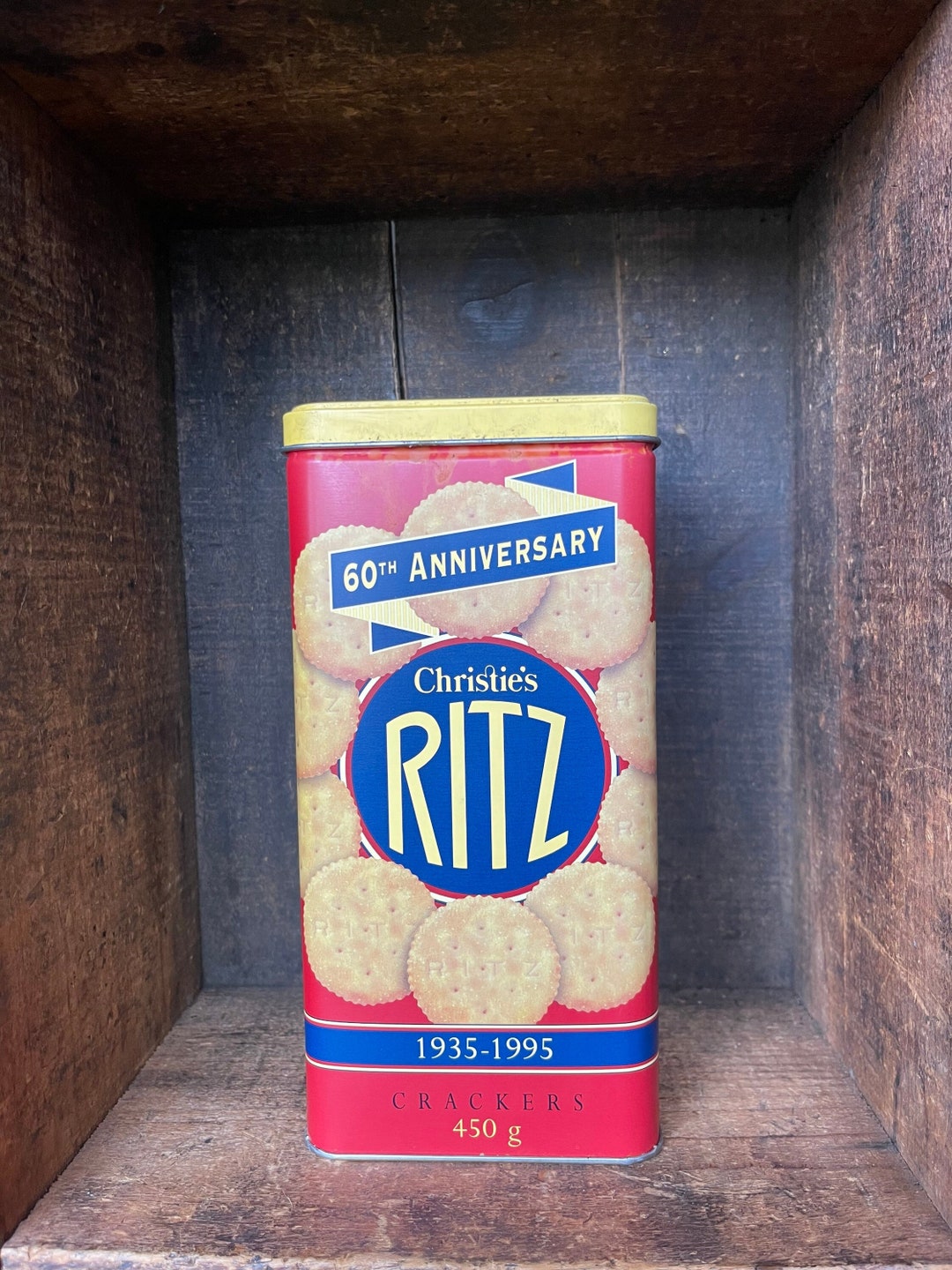 Vintage Ritz Cracker Tin // 1995 Anniversary Edition // Retro Kitchen ...