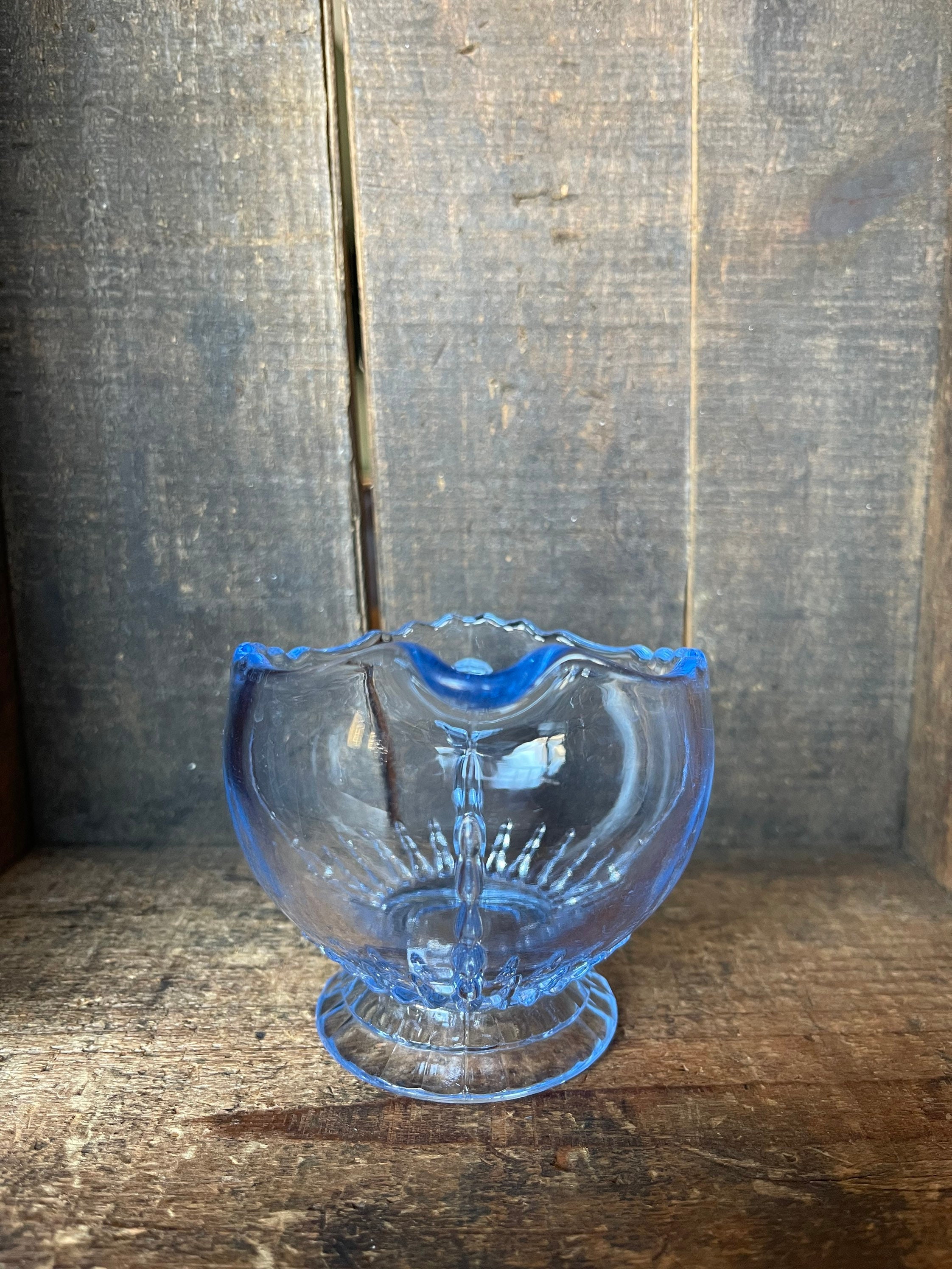 Vintage Light Blue Depression Glass Creamer - Etsy