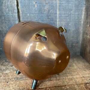 Vintage Copper Piggy Bank - Etsy