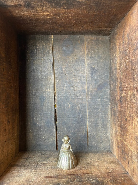 Victorian Colonial Woman Brass Bell // Vintage Lady // Crown | Etsy