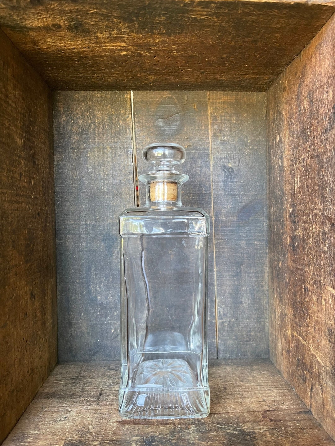 Vintage Glass Mid-century Modern Decanter // Rare - Etsy