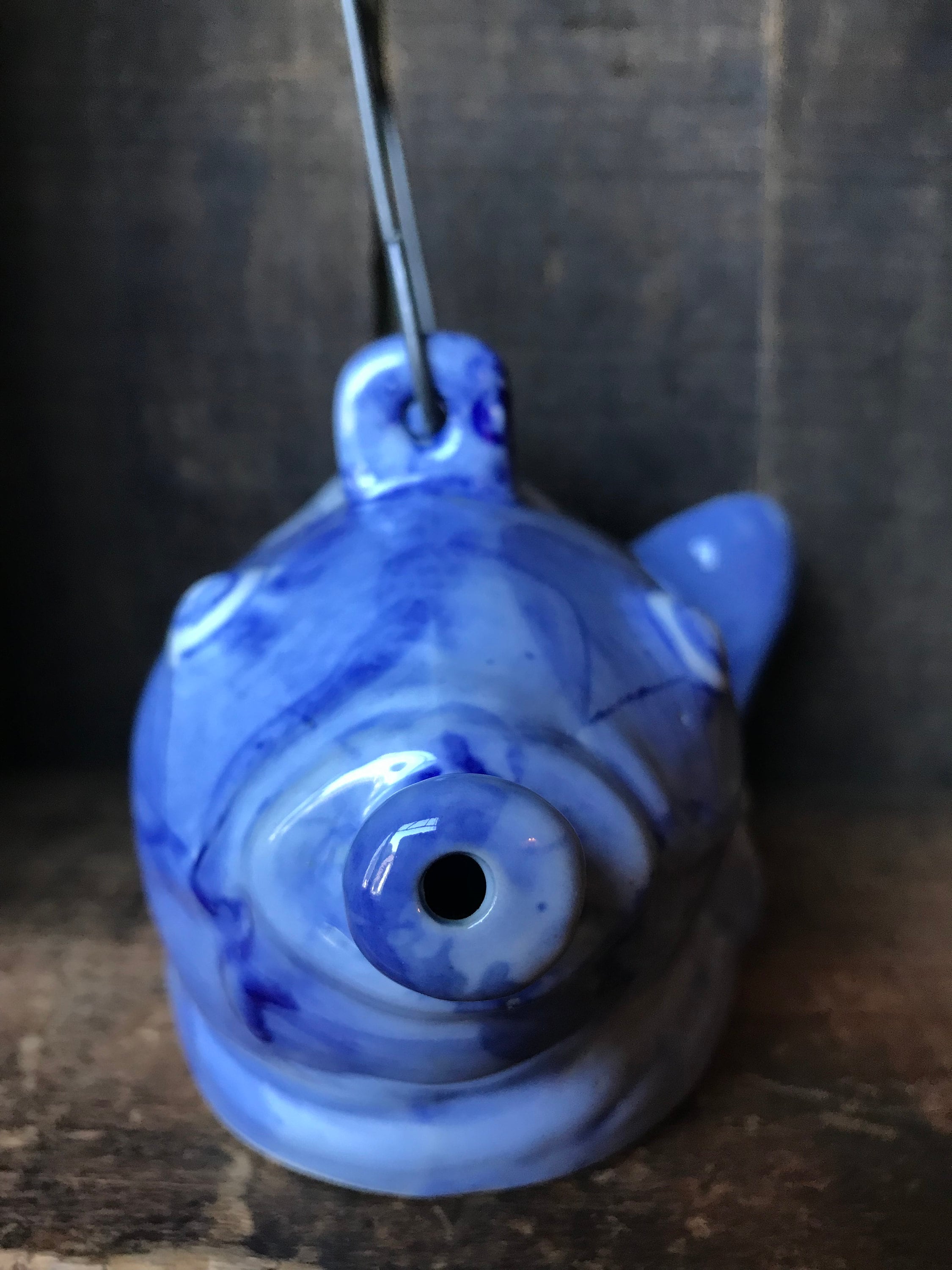 Vintage Ceramic Koi Fish Teapot // Blue White Koi Fish Teapot | Etsy