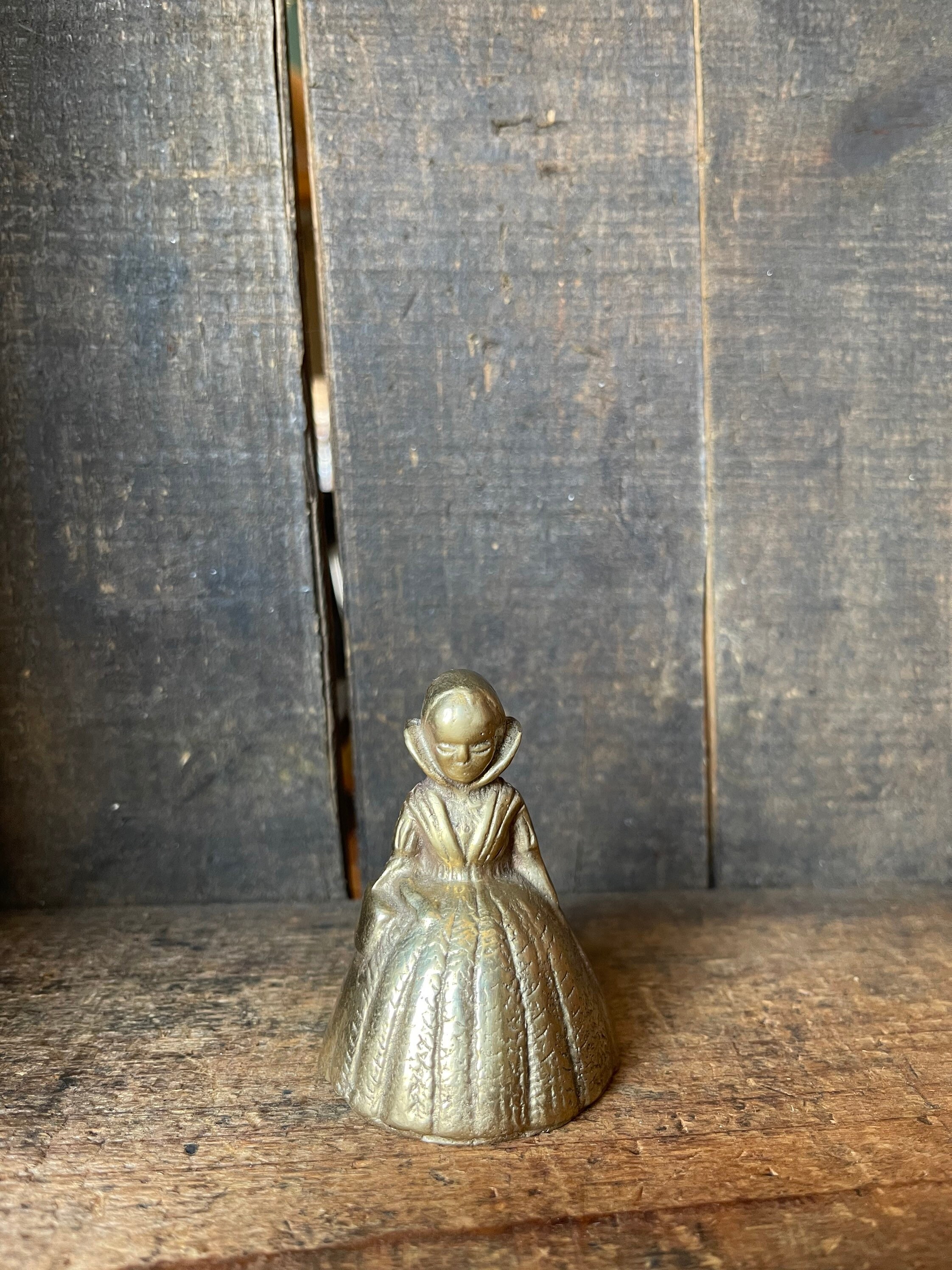 Victorian Colonial Woman Brass Bell // Vintage Lady // Crown | Etsy