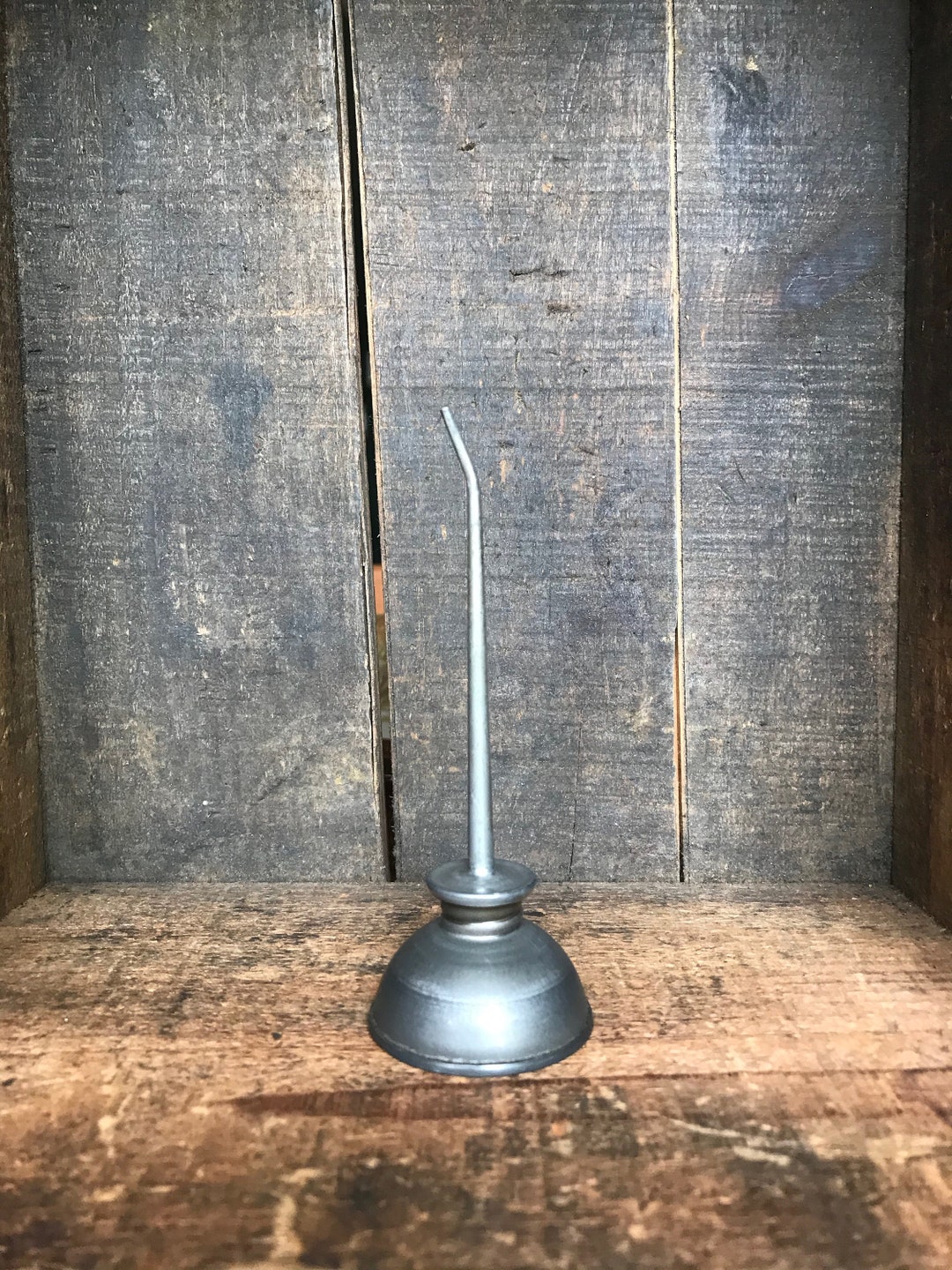 Vintage Metal Oil Can // Silver Oil Can // Collectable Tin // Vintage ...