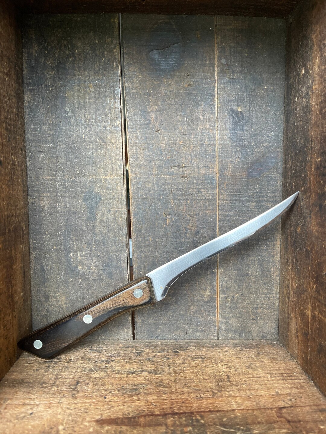 Vintage 1975 MIRACLE MAID USA Chef/fisherman's Fish Fillet Knife W ...