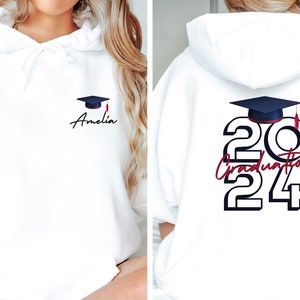 Custom Graduation Hoodie, Graduation Hoodie, Daughter Graduation, Son ...