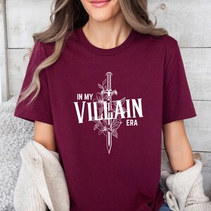 Villain Era Shirt, in My Villain Era, Dark Romance Reader, Bookish Tshirt, Book Lovers Shirt ...