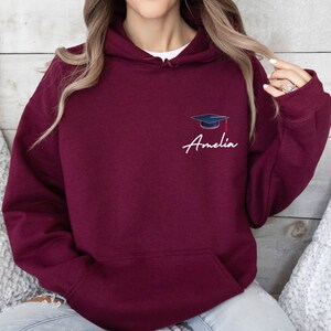 Custom Graduation Hoodie, Graduation Hoodie, Daughter Graduation, Son ...