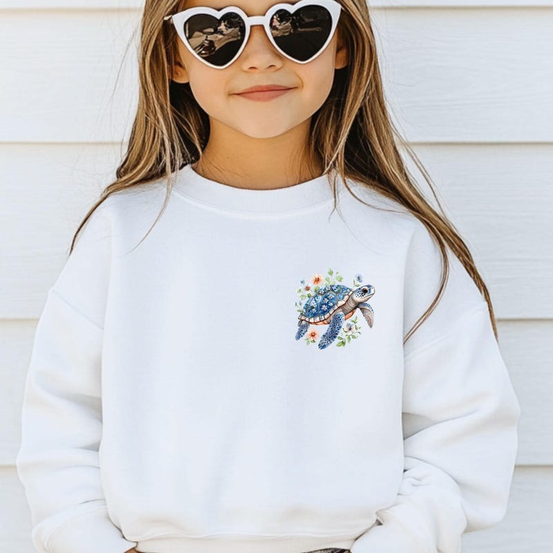 Floral schildkröte pullover - Etsy.de