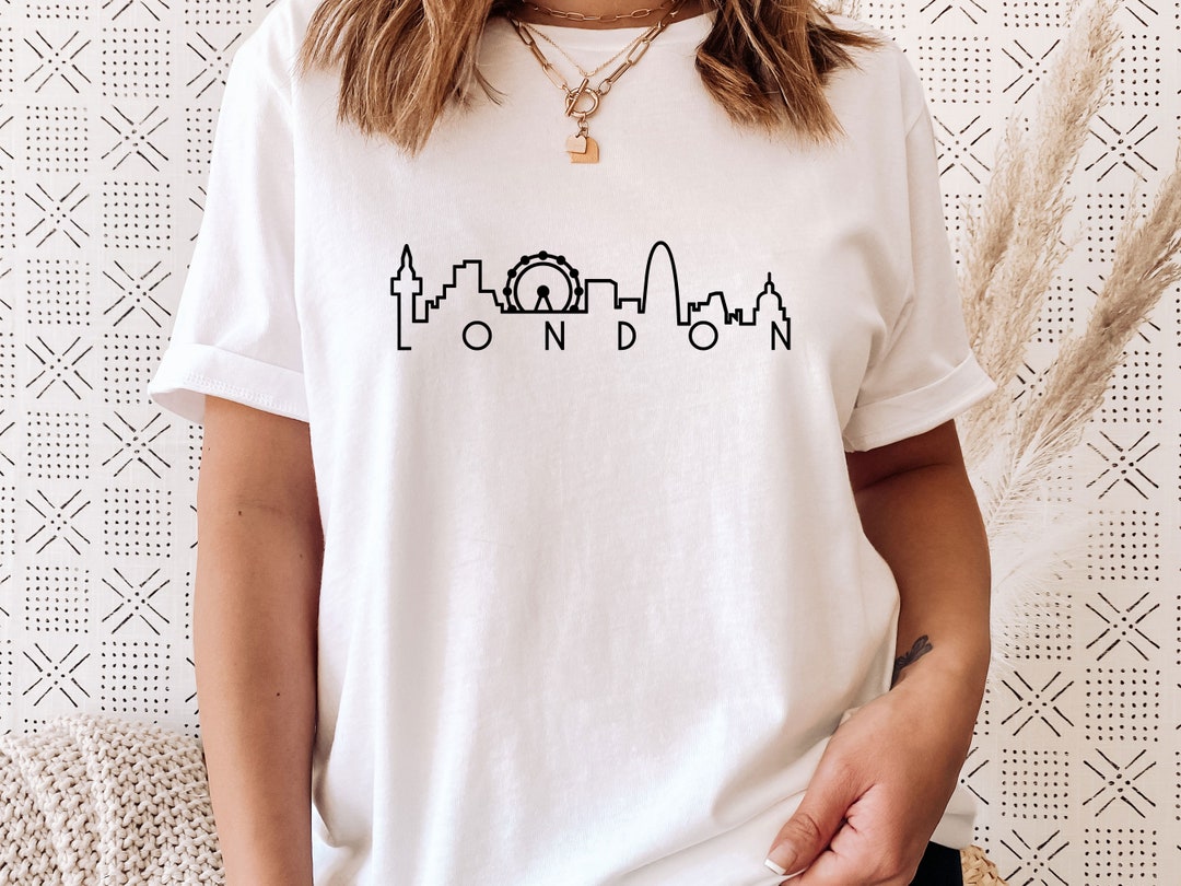 London Tshirt, London Skyline, London T-shirt, England Shirt, Cute ...