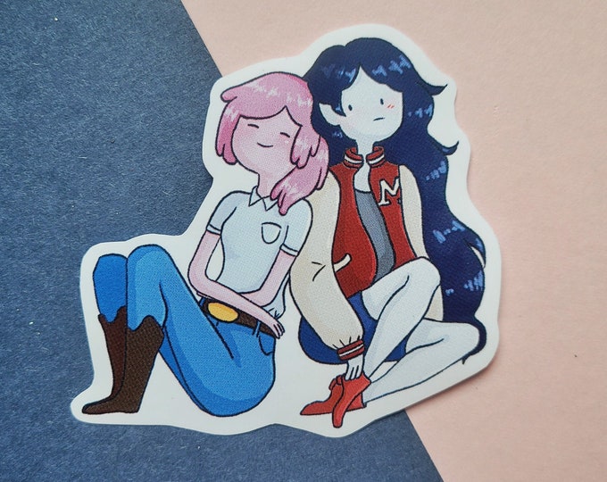 Adventure Time Bubbline Vinyl Stickers Marceline and Princess - Etsy