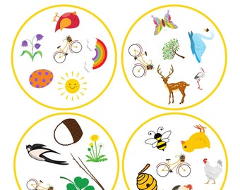 Spot It Card Game - Etsy