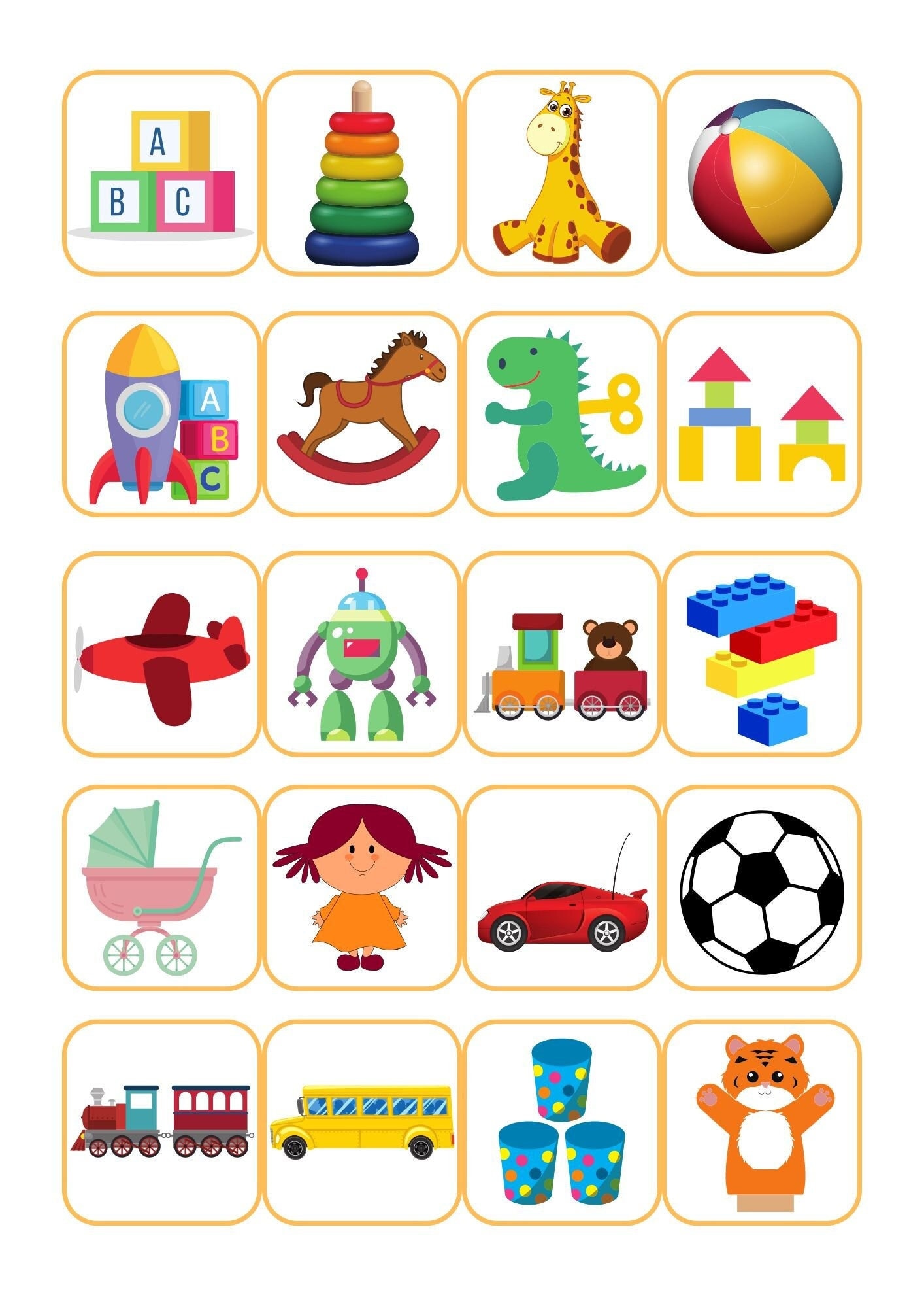 Memory Game Toys card Game Also Known as (Instant Download) - Etsy