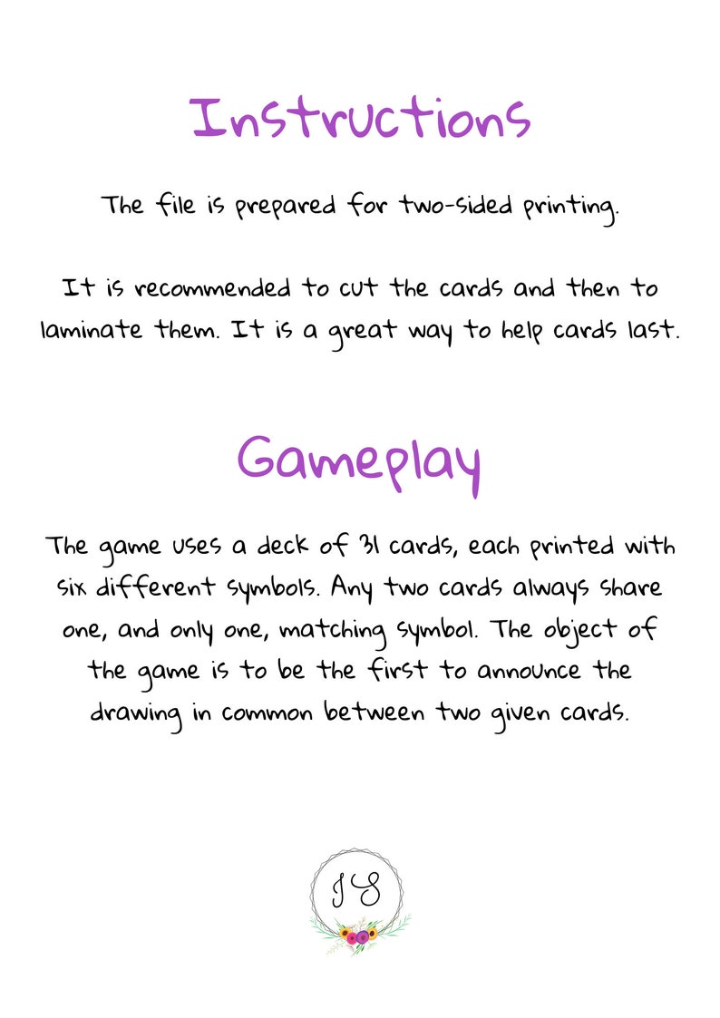 Professions Dobble/spot It Style Game printable, Game Based on Dobble ...