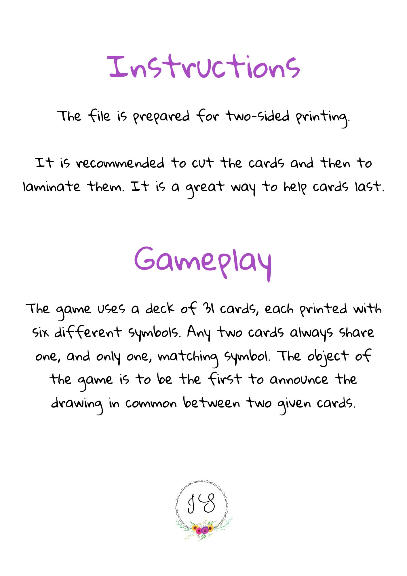 Professions - Dobble/spot It Style Game (printable), Game Based on ...