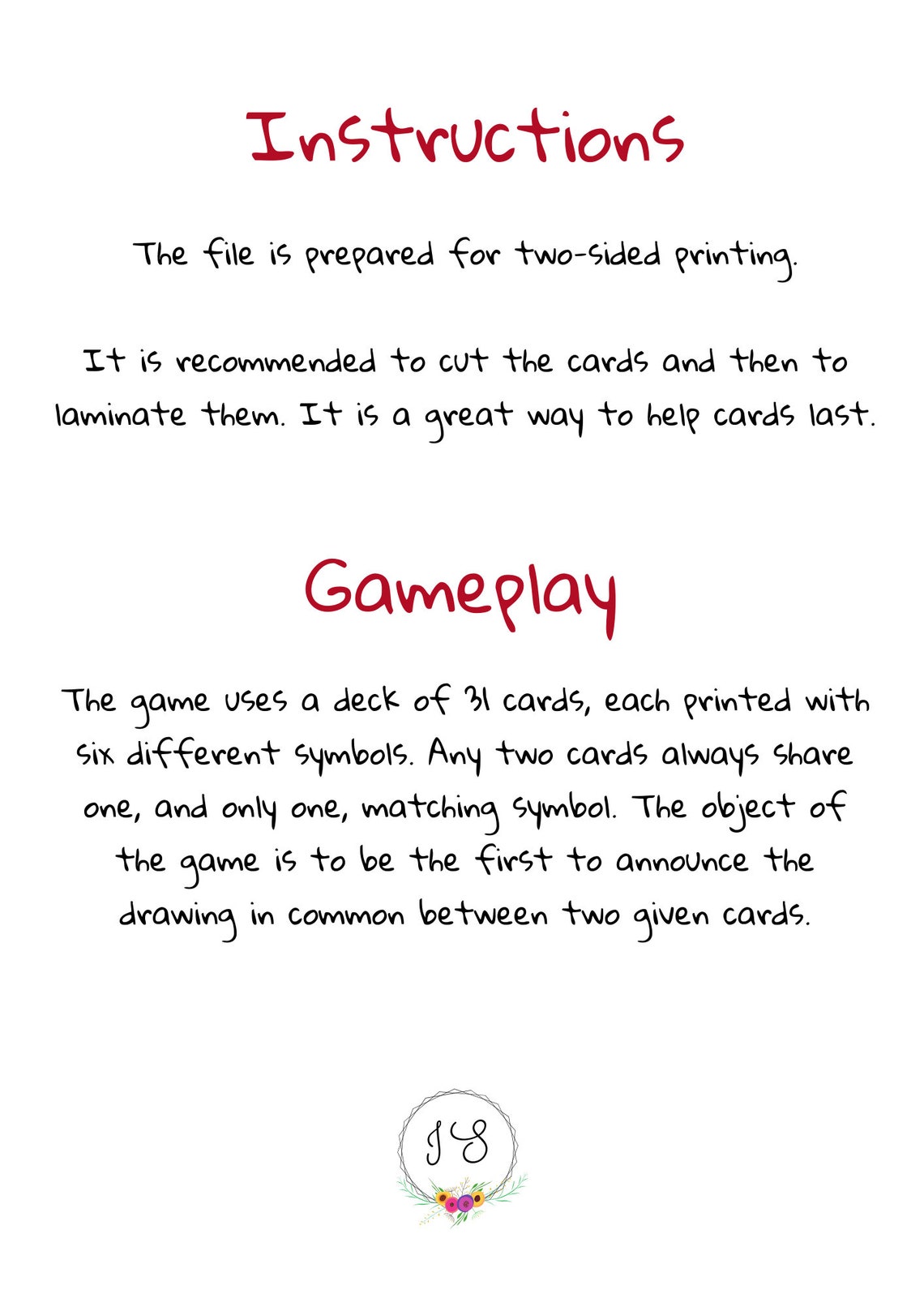 Food - Dobble/spot It Style Game (printable), Game Based on Dobble or ...