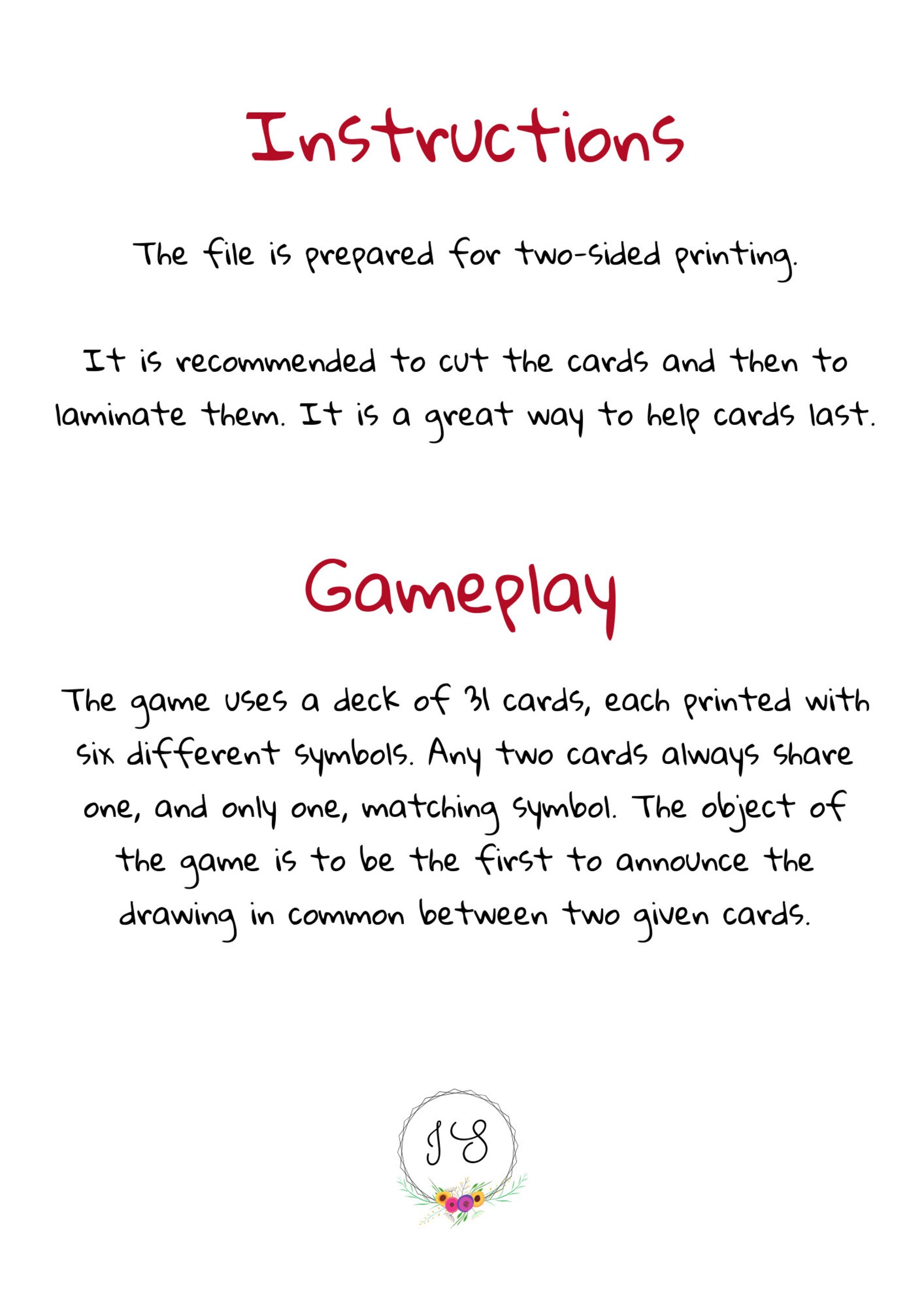 Food - Dobble/spot It Style Game (printable), Game Based on Dobble or ...