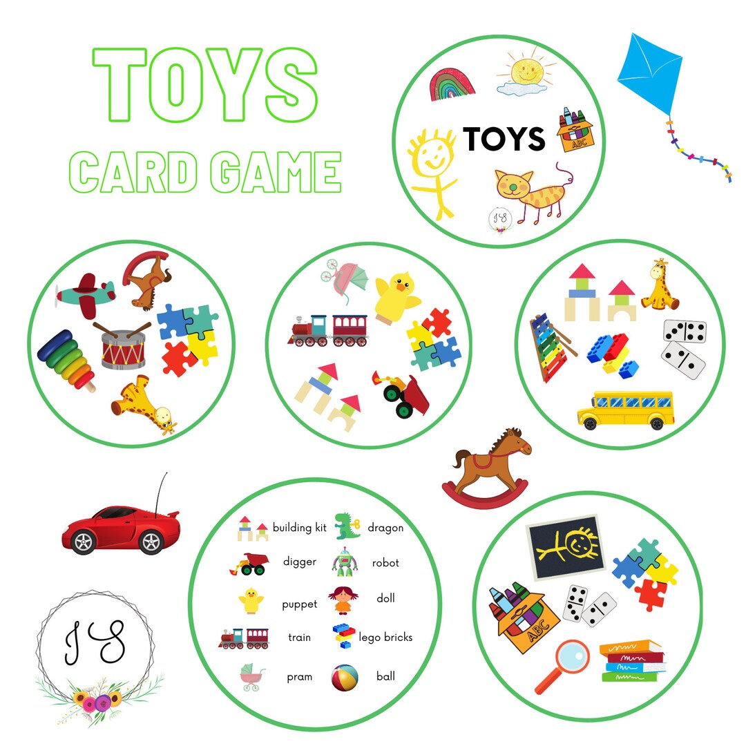 Toys - Dobble/spot It Style Game (printable), Game Based on Dobble or ...