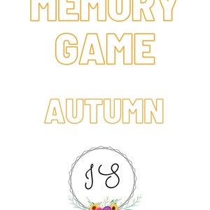 Memory-Spiel Herbst Kartenspiel auch bekannt als Konzentration oder ...