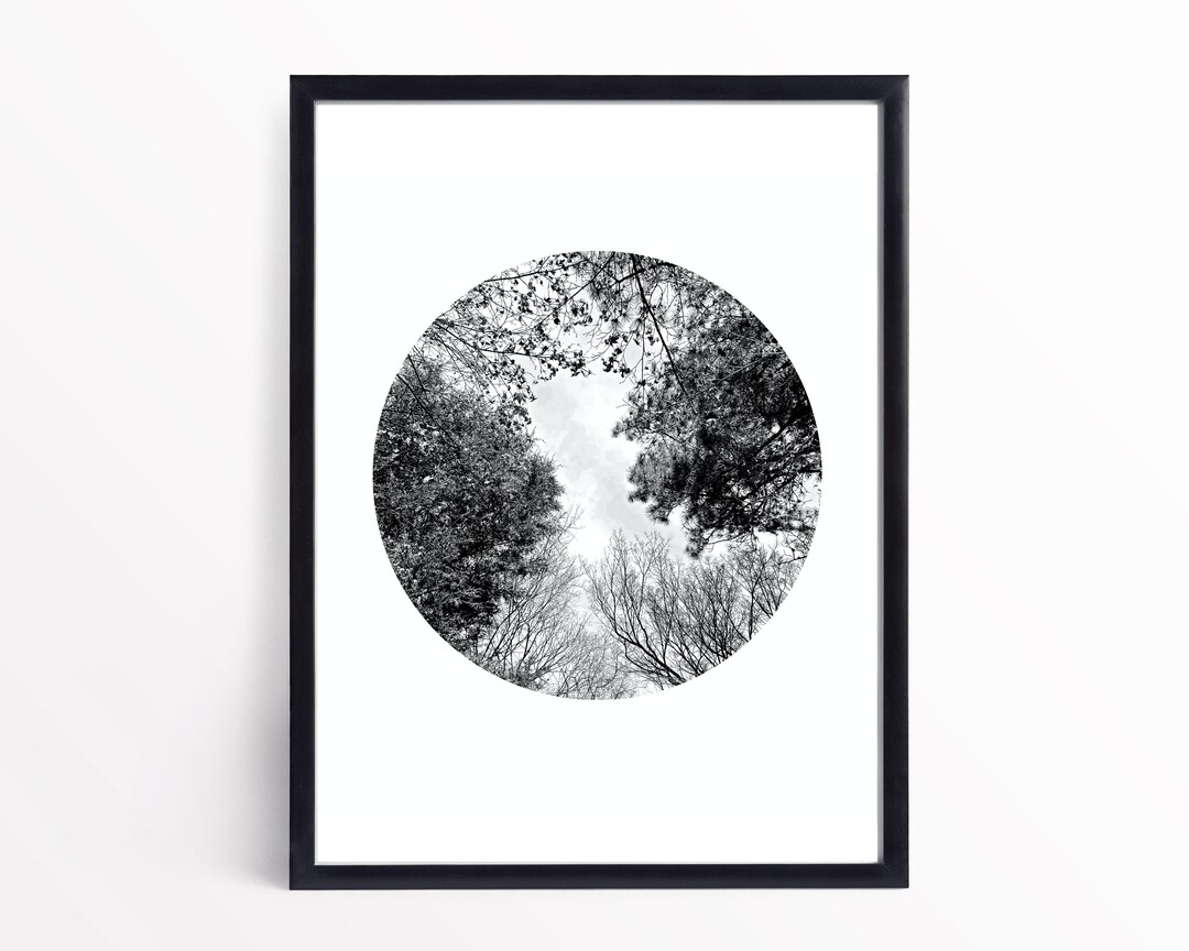Tree Art Print/black and White Tree Print/printable Wall Decor ...