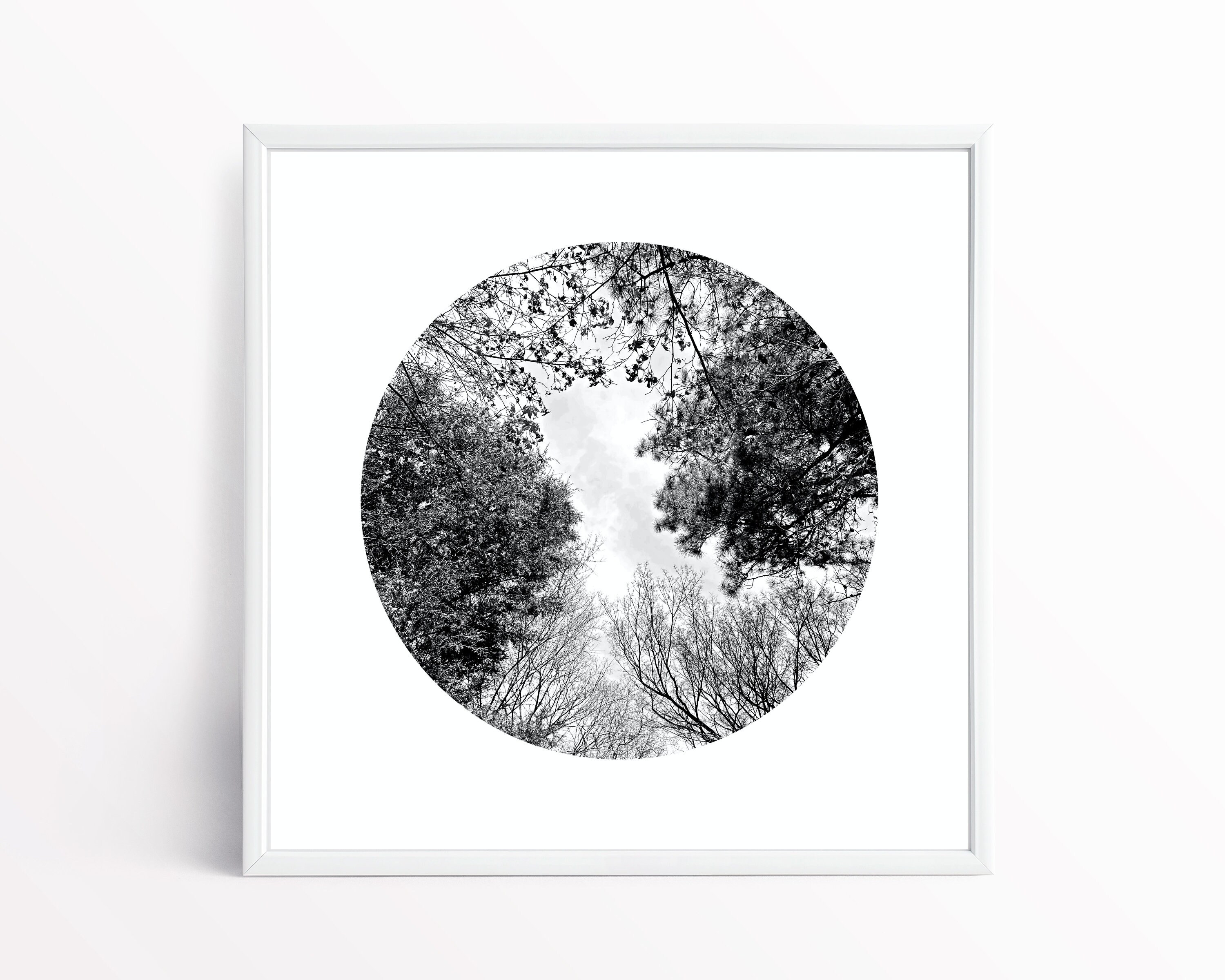 Tree Art Print/black and White Tree Print/printable Wall Decor ...